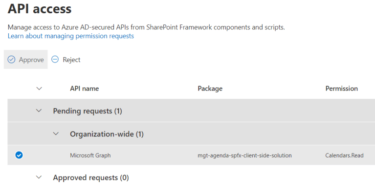 Granting API permissions requests for SPFx – I am GuidoZam