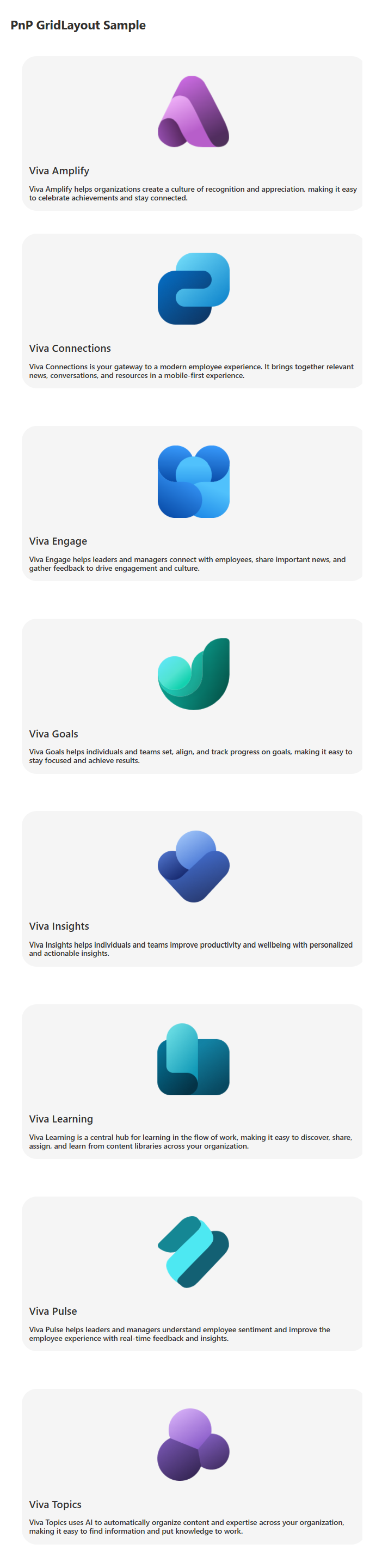 Automatically arrange your UI items using the PnP GridLayout control ...