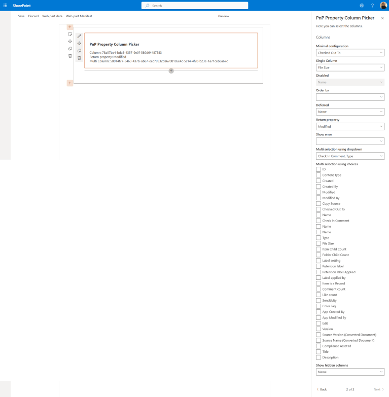 Discover how to use the PropertyFieldColumnPicker from the PnP property ...